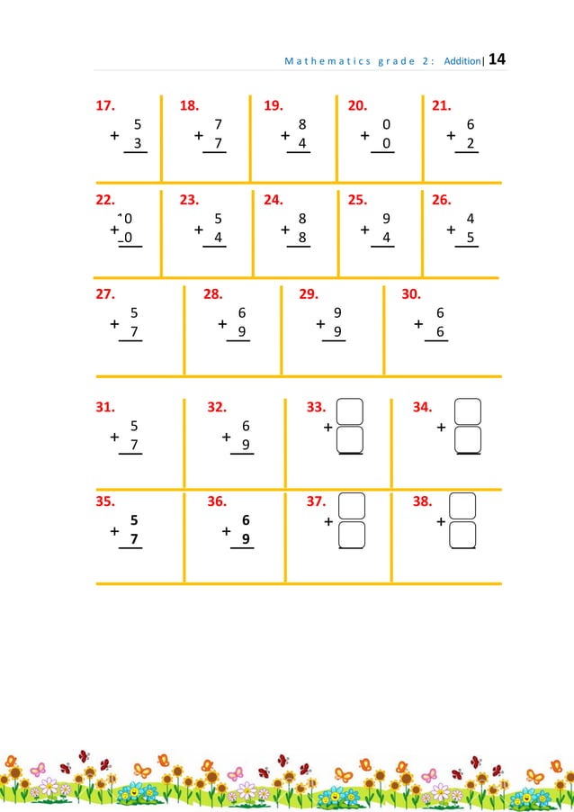 Math-Eng grade 2 addition | PDF | Education