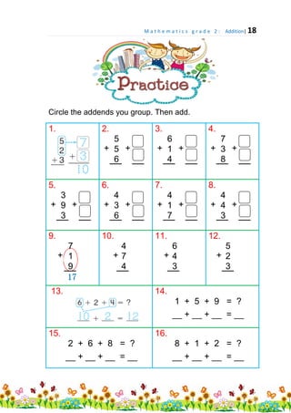 Math-Eng grade 2 addition | PDF