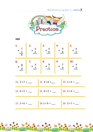 Math-Eng grade 2 addition | PDF
