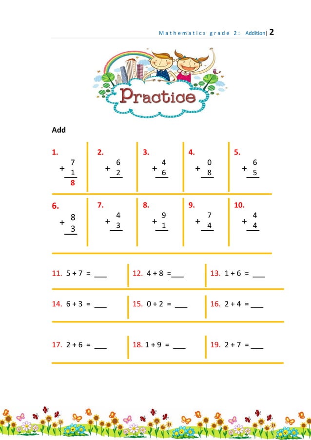 Math-Eng grade 2 addition | PDF | Education