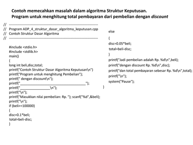 dasar-dasar algoritma | PPT