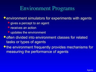 Agents chapter of Artificial intelligence | PPT