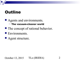 2-Agents- Artificial Intelligence | PPT | Artificial Intelligence ...