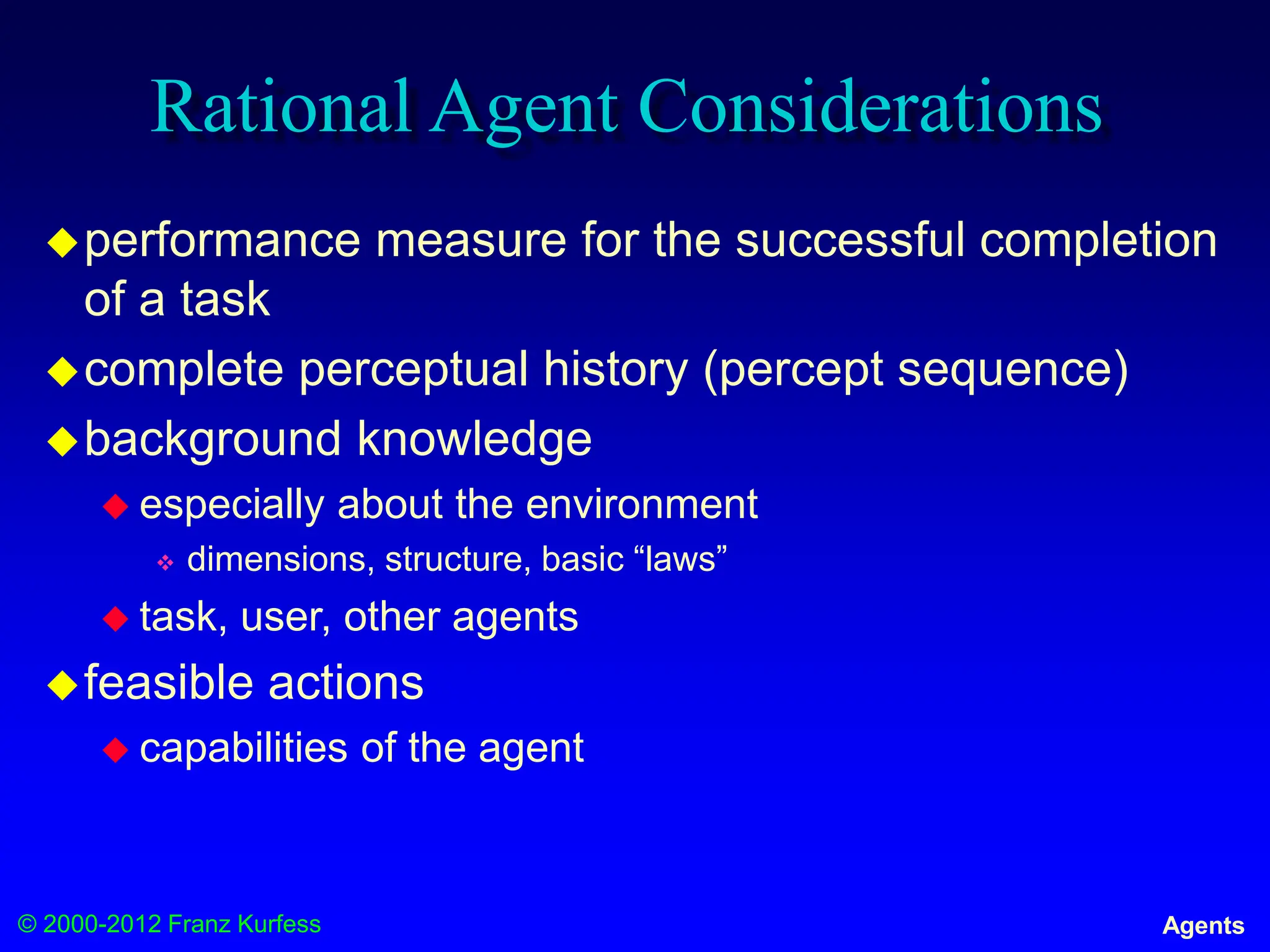What is Agents, structure of agents, Types of AI Agents. | PPT