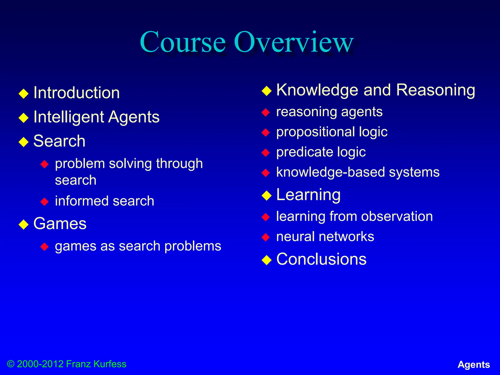 What is Agents, structure of agents, Types of AI Agents. | PPT