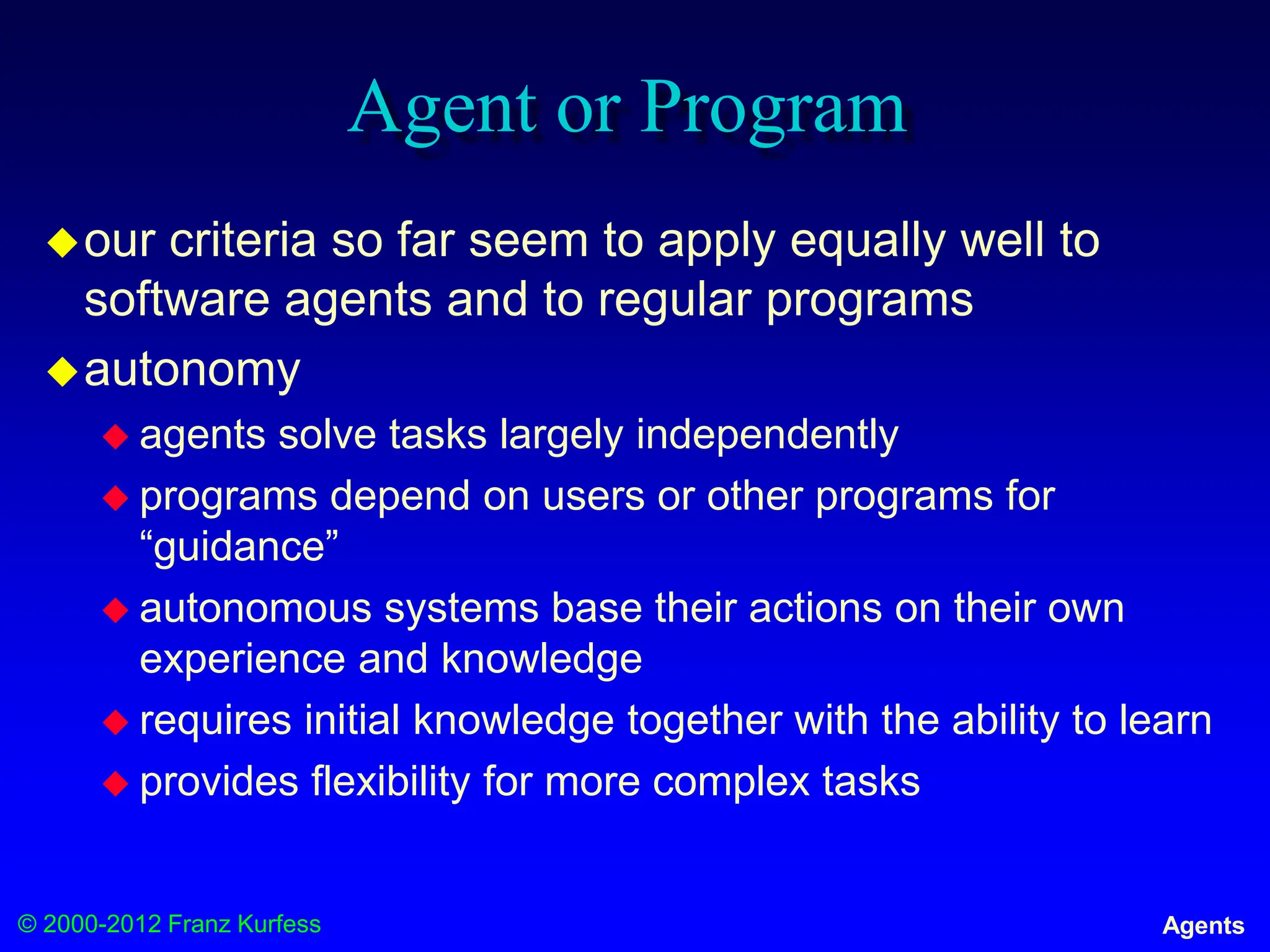 What is Agents, structure of agents, Types of AI Agents. | PPT