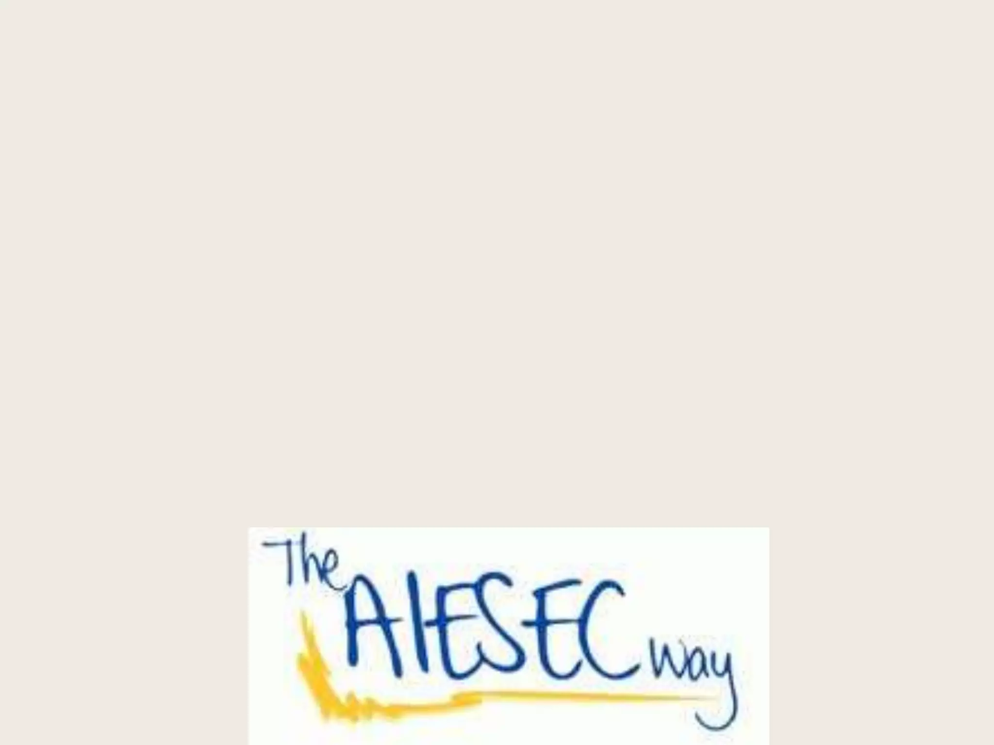 AIESEC Way and Values | PPTX