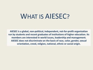 AIESEC Way and Values | PPT