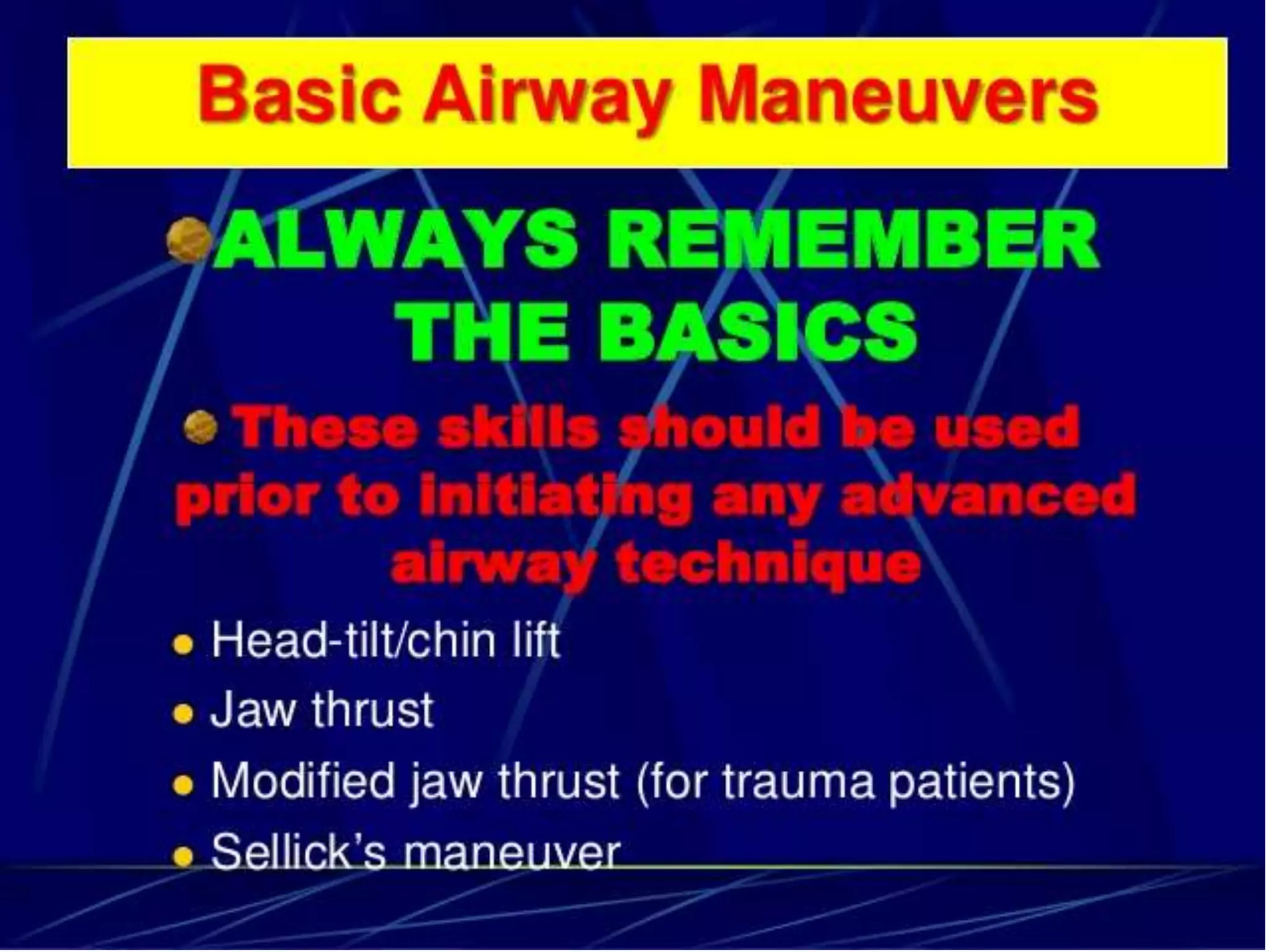 Airway Emergencies - by Dr. Ahmed Azab - ER consultant | PPTX