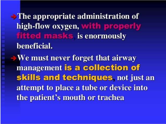 Airway Emergencies - by Dr. Ahmed Azab - ER consultant | PPTX