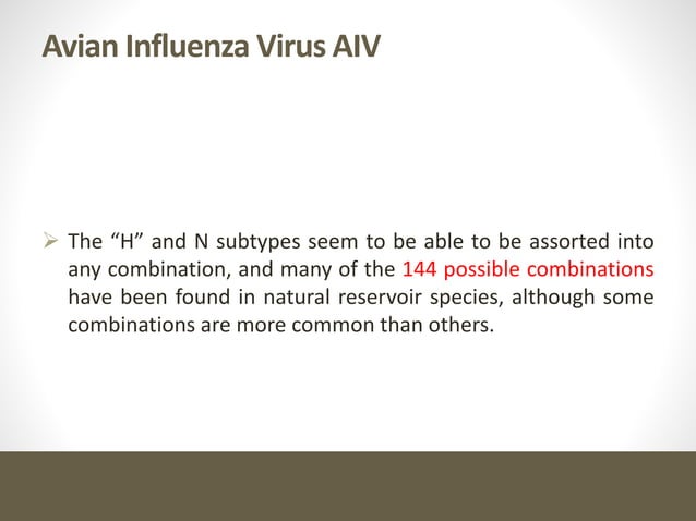 Avian Influenza Virus | PPTX | Cold and Flu | Diseases and Conditions