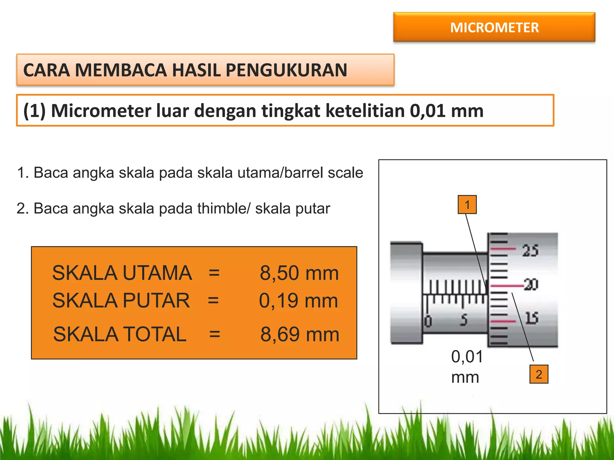 Agung fathony - alat ukur (micrometer) | PPTX