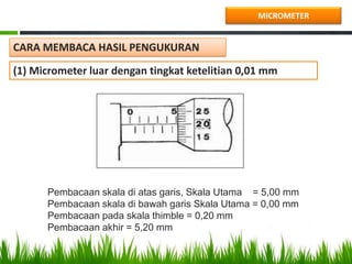 Agung fathony - alat ukur (micrometer) | PPTX