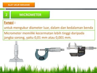 Agung fathony - alat ukur (micrometer) | PPTX