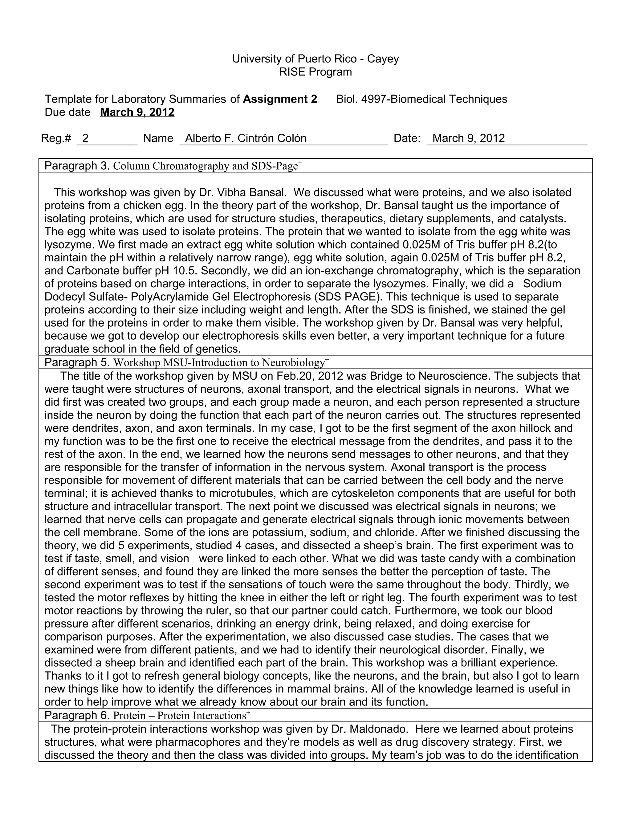 Alberto Assignment 2 | DOC