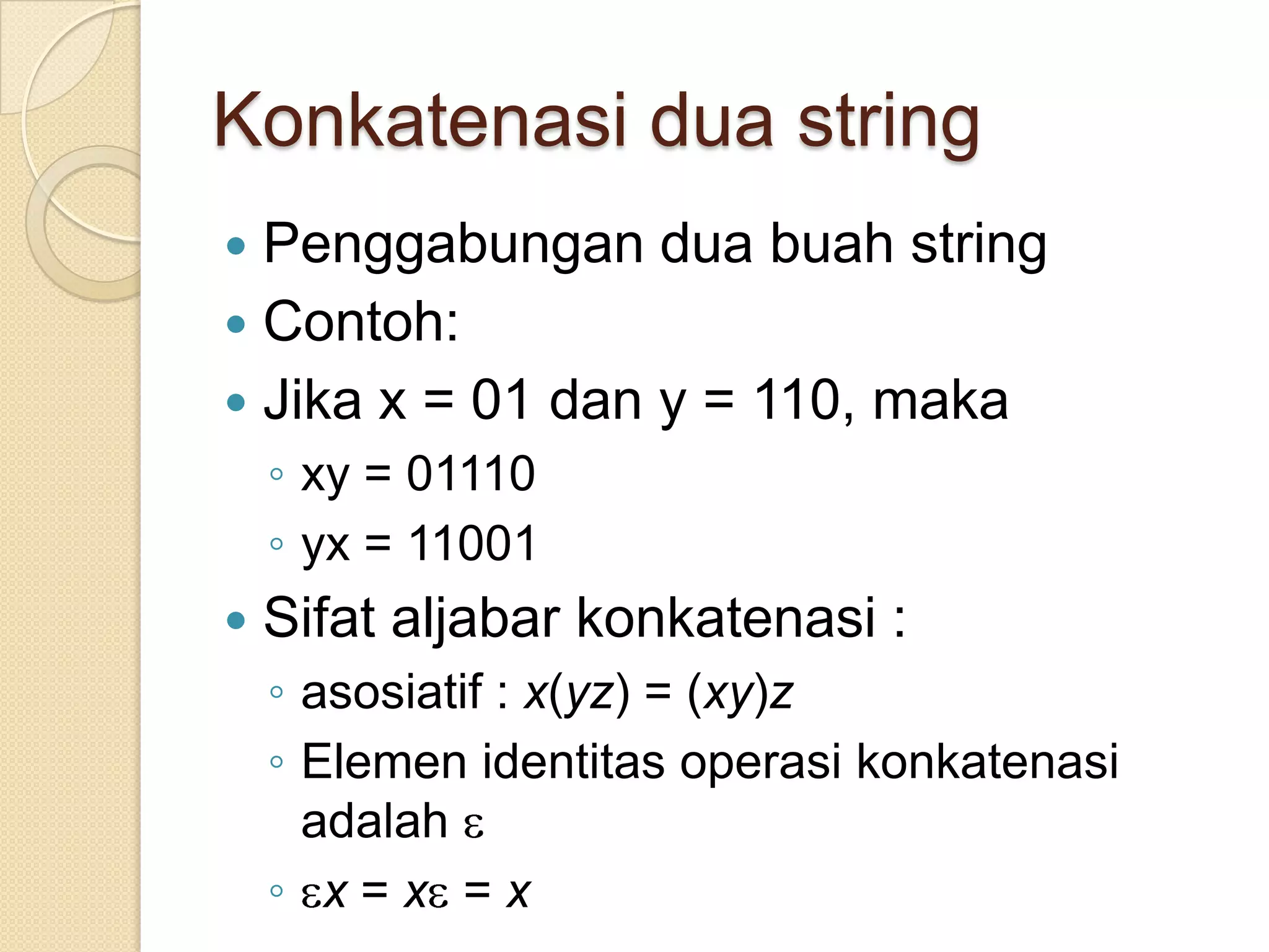 2 alfabet dan string | PPTX