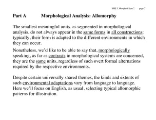2 allomorphy | PDF