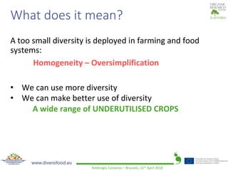 Underutilized and forgotten crops: Definitions and concepts - Ambrogio ...