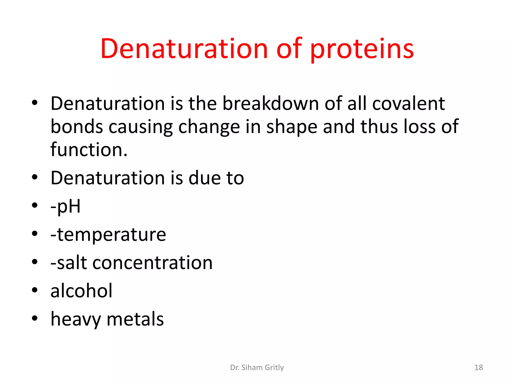 2 amino acids and proteins lecture 2 | PPTX