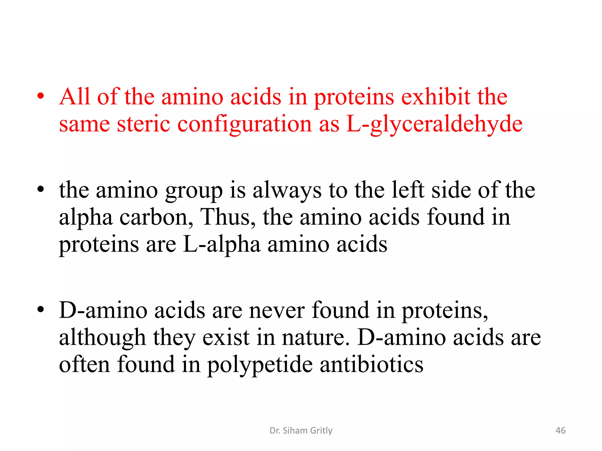 2 amino acids and proteins lecture 2 | PPTX