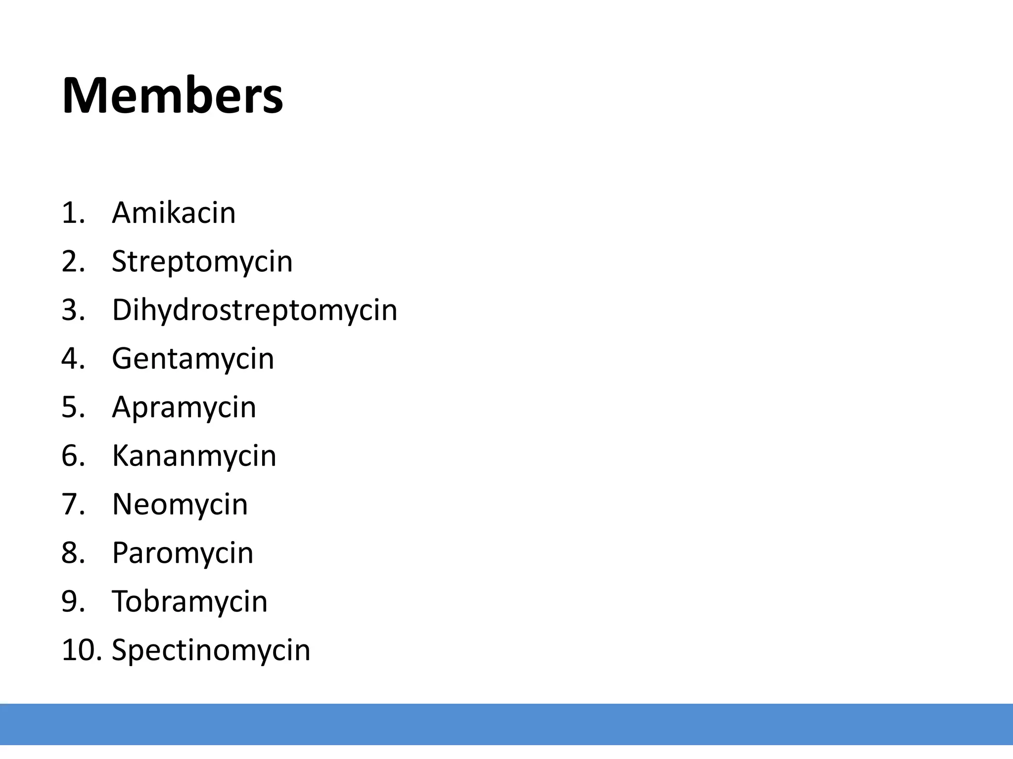 Antibiotic Groups - Aminoglycosides | PPTX