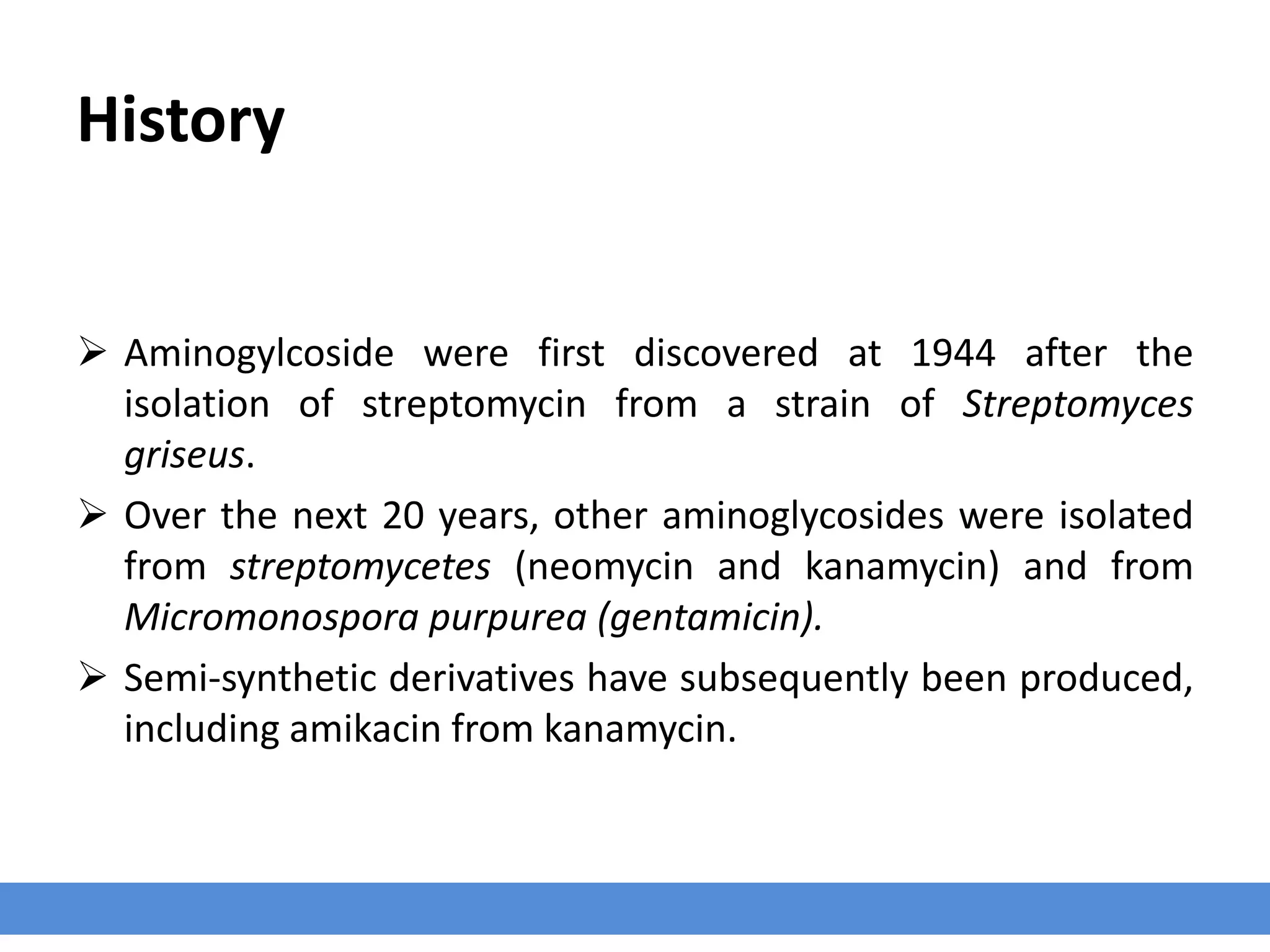 Antibiotic Groups - Aminoglycosides | PPTX