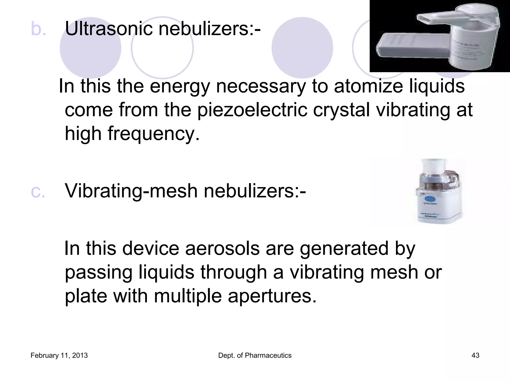 Nasal & Pulmonary Drug Delivery System | PPT
