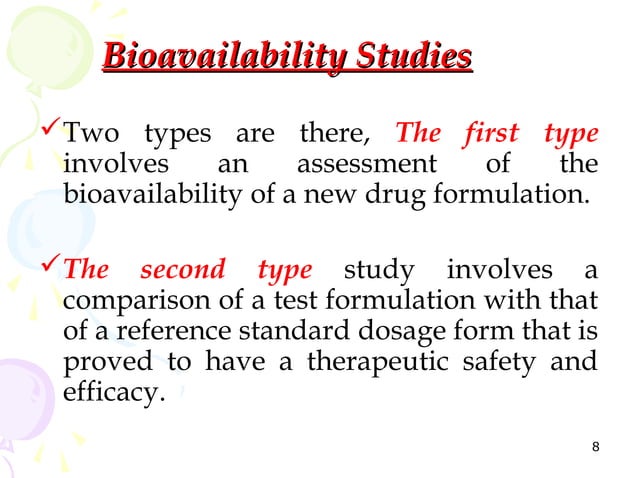 Bioavailability Studies | PPT