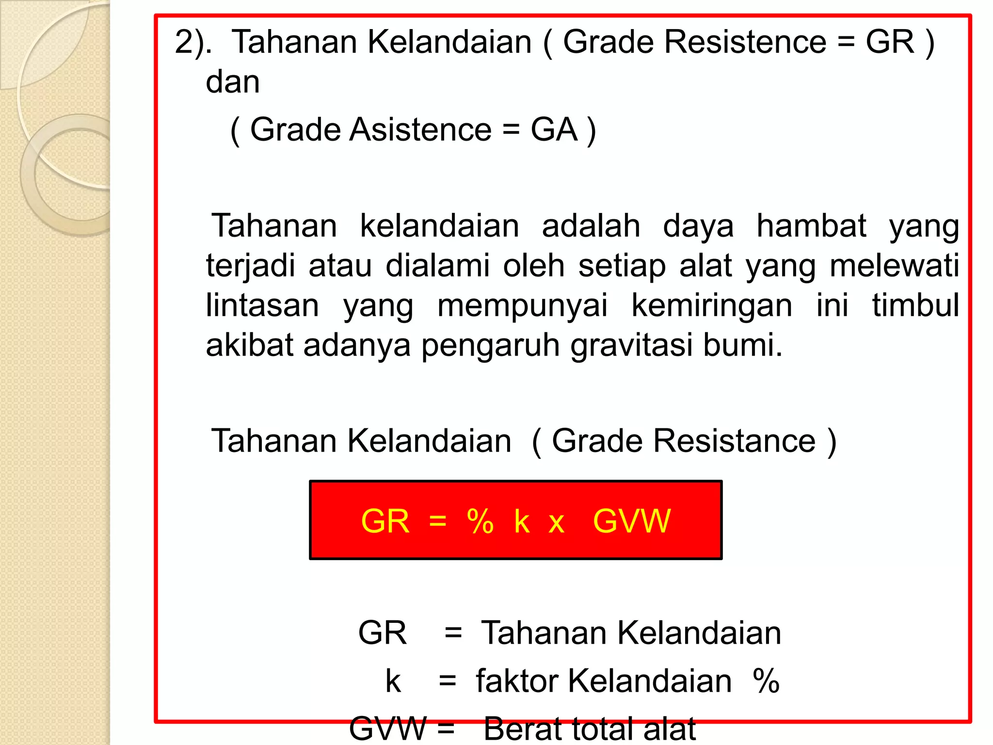 2. analisis tenaga alat berat | PPTX