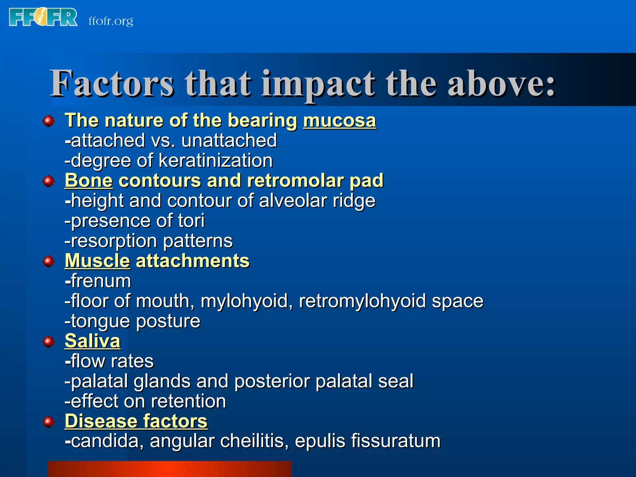 2.anatomy of the denture foundation areas | PPT