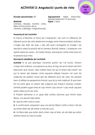 2 angulació i punts de vista | PDF