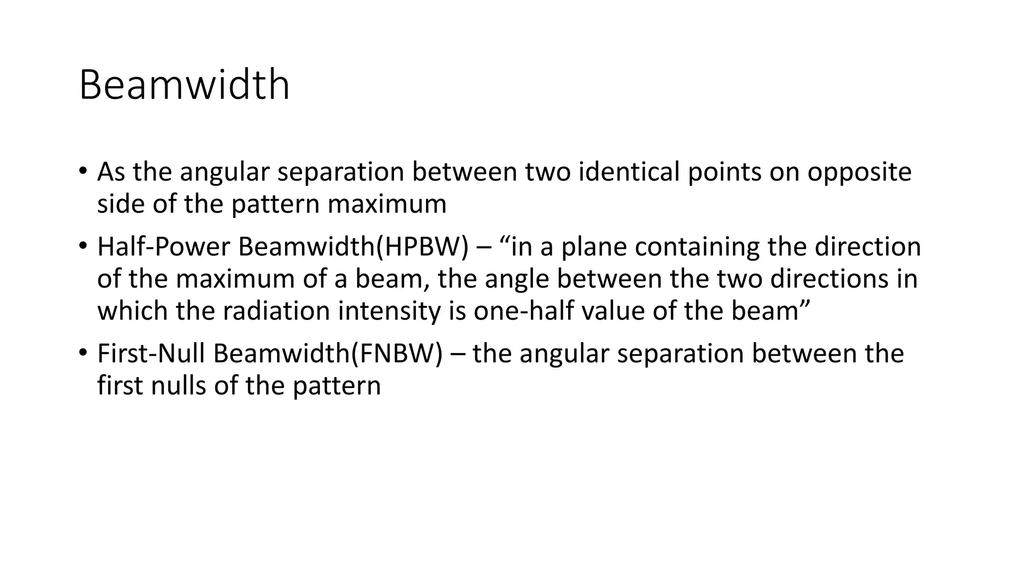 Antenna Parameters Part 1 | PPTX