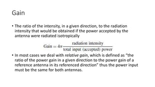 Antenna Parameters Part 1 | PPTX
