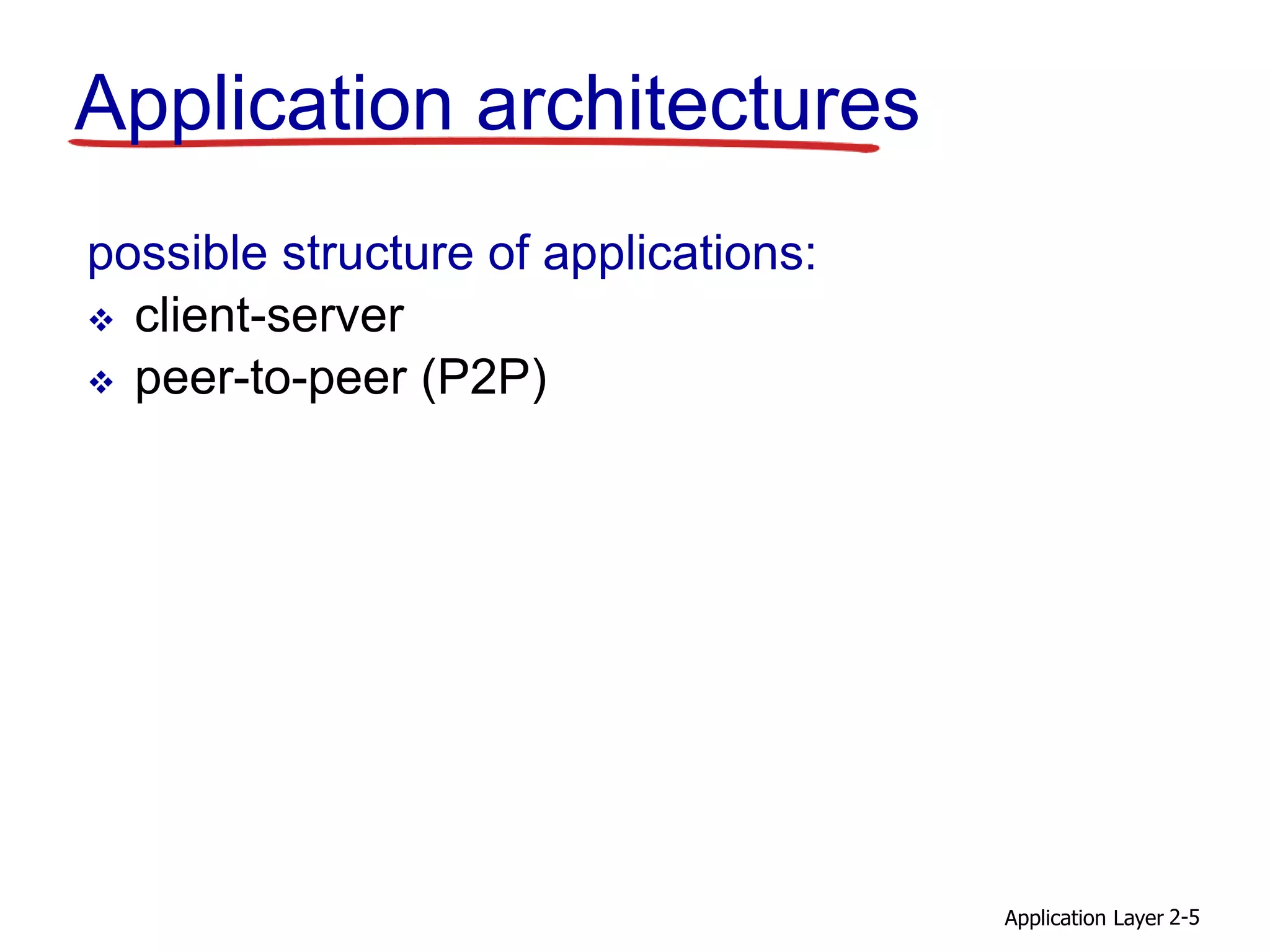 Ch2 application layer Network | PPT