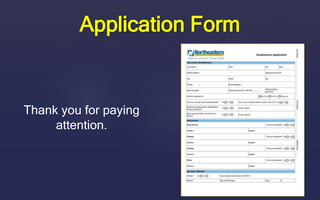 Application Form and Resume Types | PPTX