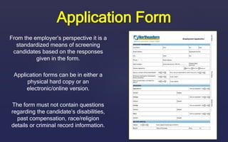 Application Form and Resume Types | PPTX
