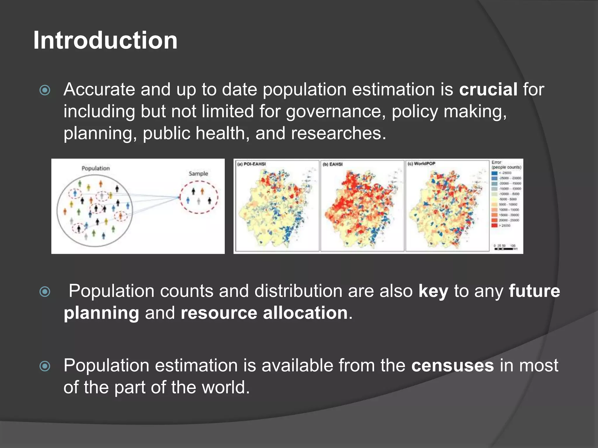 Application Of Remote Sensingpopulation Identification Ppt