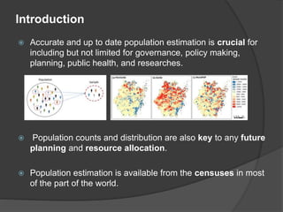 Application of remote sensing,population identification | PPT