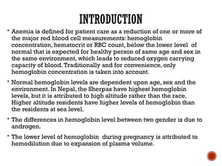 Approach to anemia in hematopathology ppt | PPTX