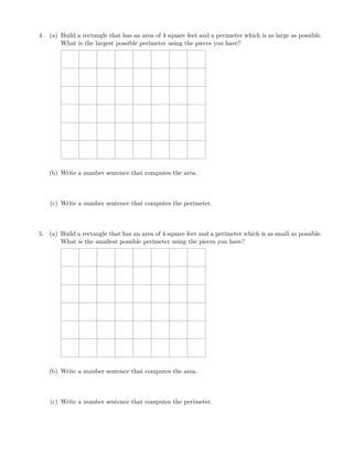 Area Perimeter Problems | PDF