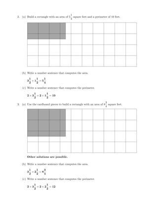 Area Perimeter solutions | PDF