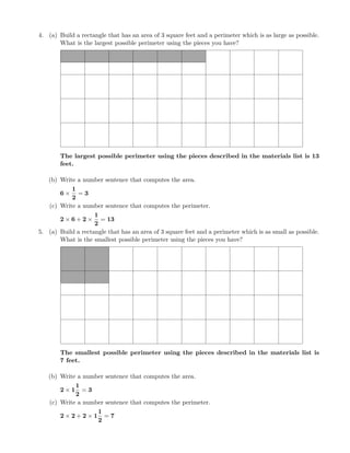 Area Perimeter solutions | PDF