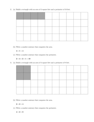 Area Perimeter solutions | PDF