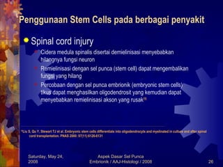 2 aspek dasar sel punca | PPT