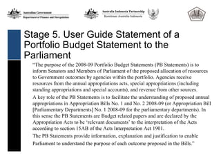 Australian Performance Based Budgeting (PBB) – an outline of the steps ...