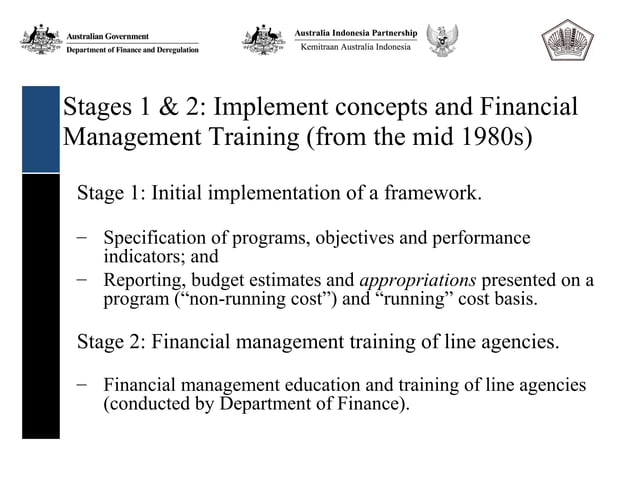 Australian Performance Based Budgeting (PBB) – an outline of the steps ...