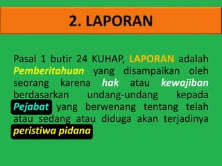 2 awal proses hukum acara pidana | PPTX