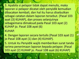 2 awal proses hukum acara pidana | PPTX