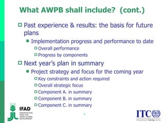 Annual Work Plan and Budget (AWPB) | PPT