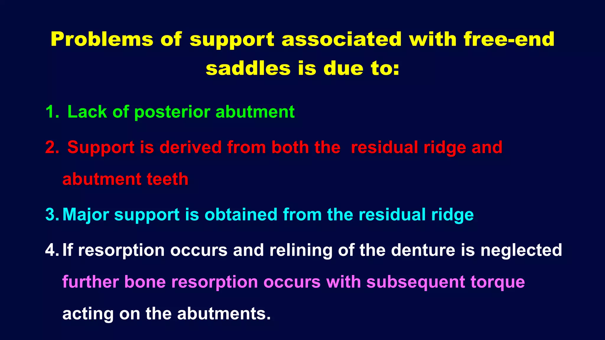 2- b. Basic principles for designing Kennedy class II, III and IV ...
